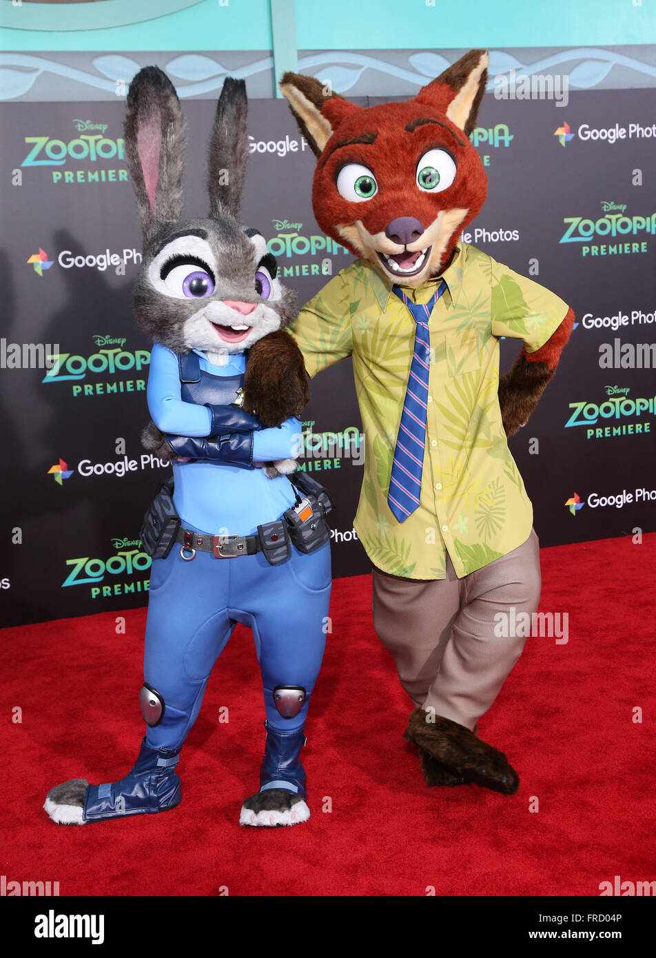 Los Angeles Premiere of Walt Disney Animation Studios' 'Zootopia' held ...