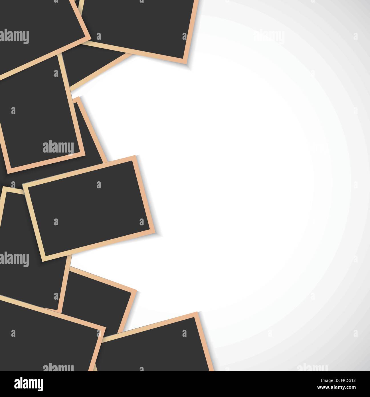 Old blank photos frames Stock Vector Images - Alamy