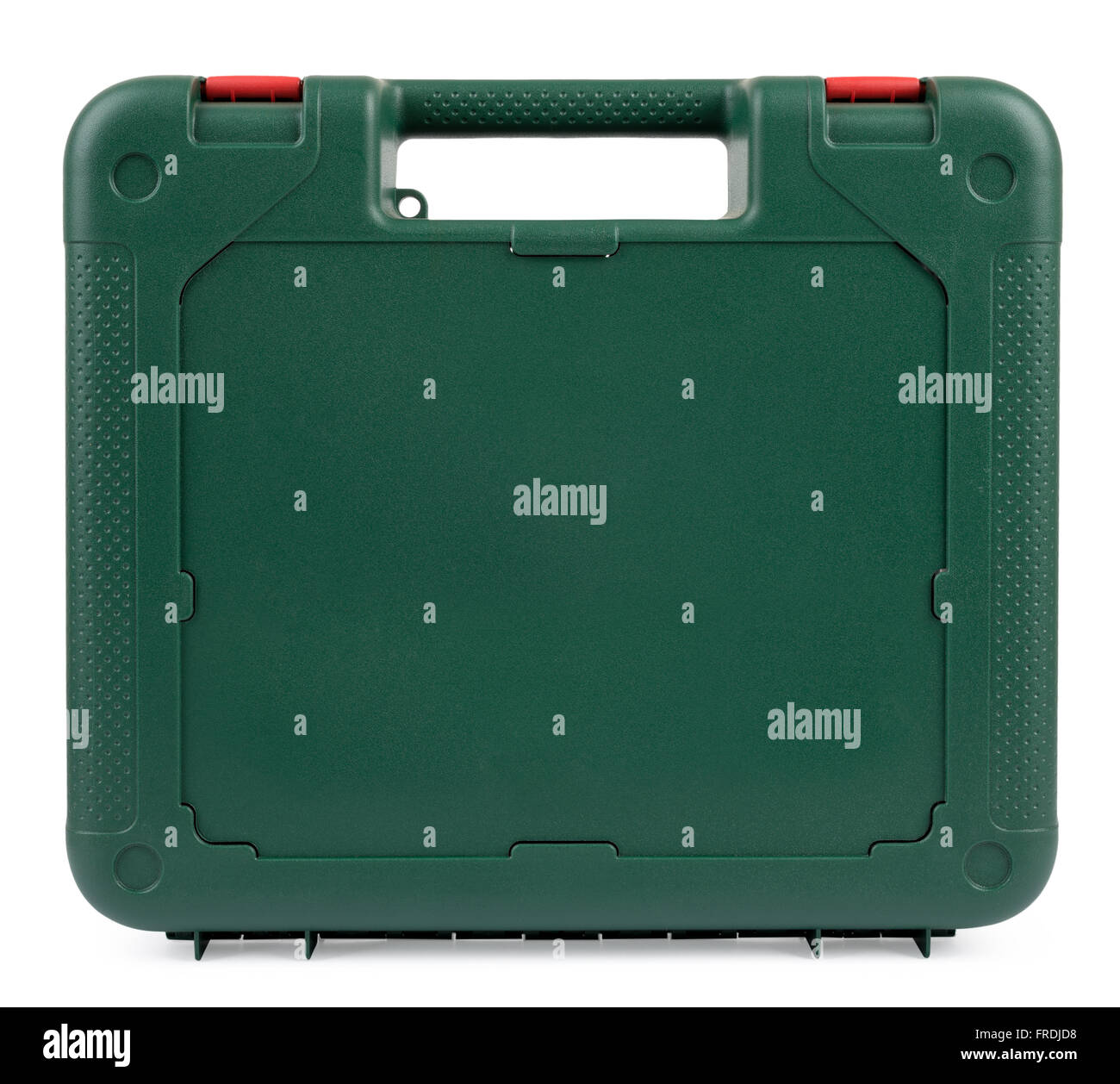 Closed tool box standing on a white background Stock Photo - Alamy