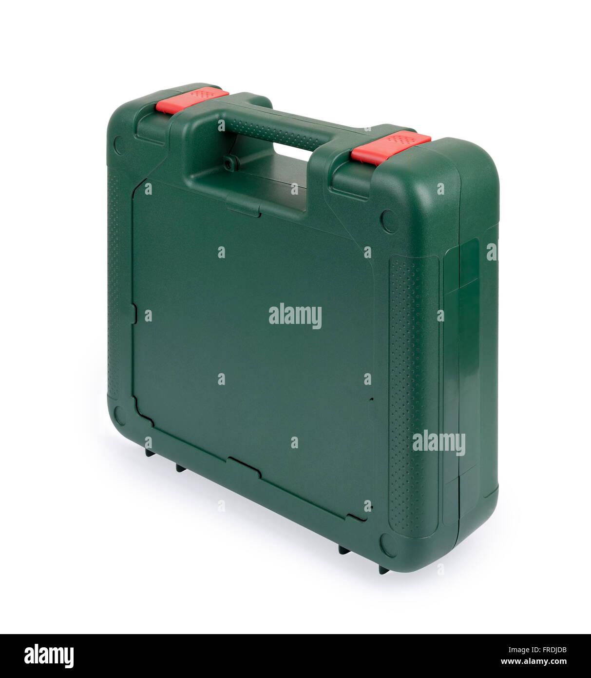 Closed tool box standing on a white background Stock Photo - Alamy