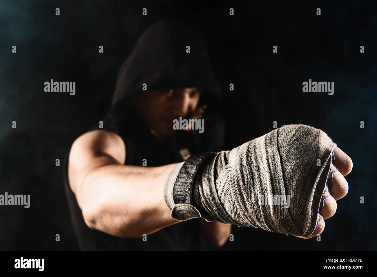 Close up hand muscular man bandage hi-res stock photography and images ...