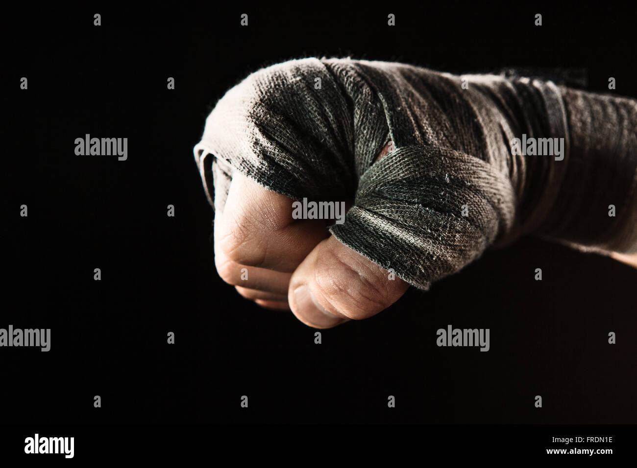 Close-up hand of muscular man with bandage Stock Photo - Alamy