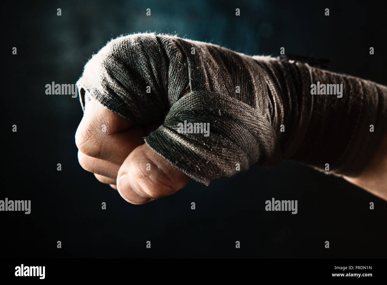 Close-up hand of muscular man with bandage Stock Photo - Alamy