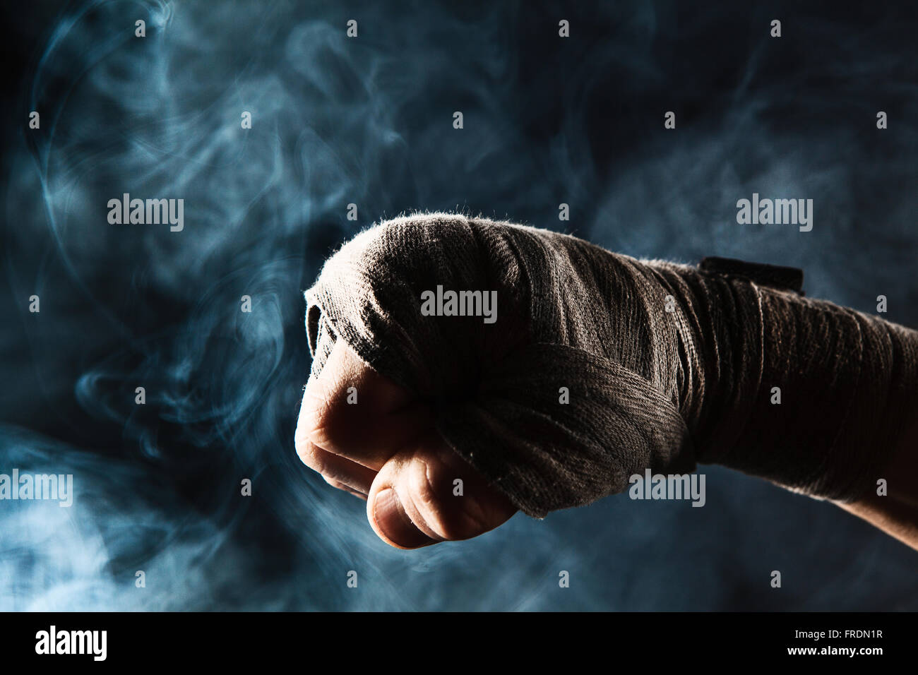 Close-up hand of muscular man with bandage Stock Photo - Alamy