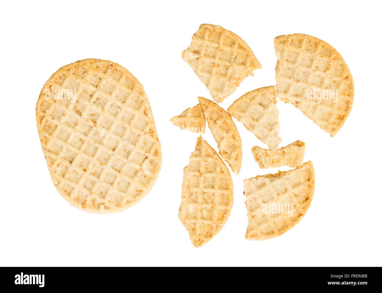 Small cookies isolated on a white background Stock Photo - Alamy