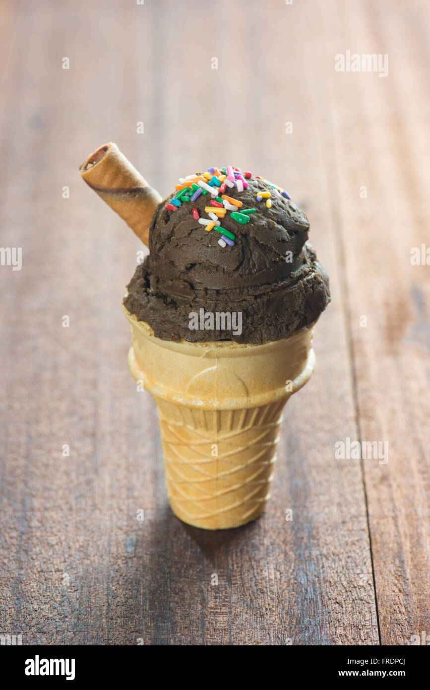 chocolate ice cream vintage Stock Photo - Alamy