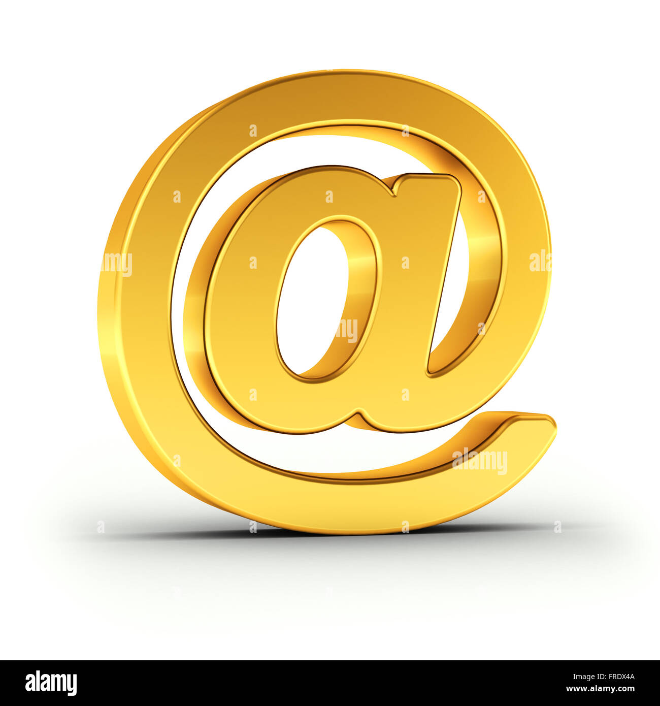 Golden email icon hi-res stock photography and images - Alamy