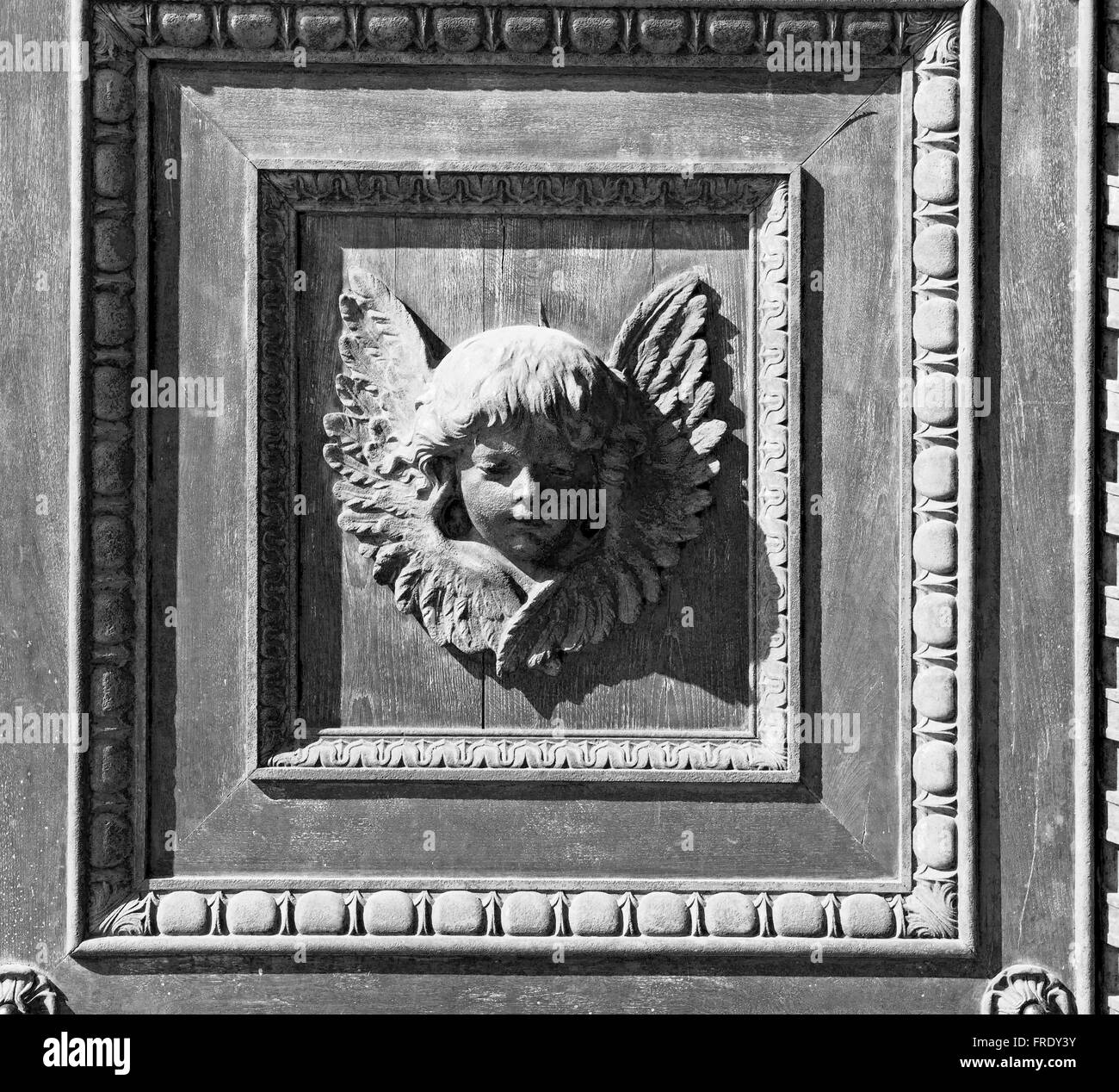 abstract angel texture of a brown antique wooden old door Stock Photo ...