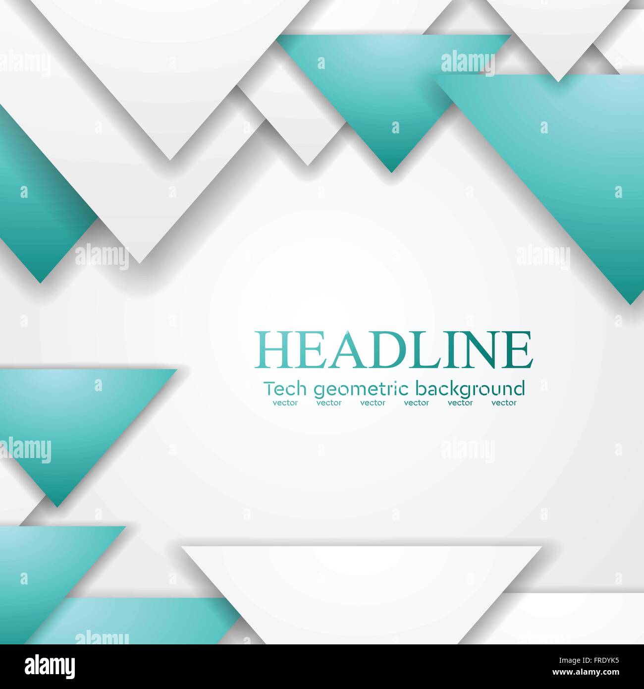 Abstract turquoise triangles corporate background. Vector graphic ...