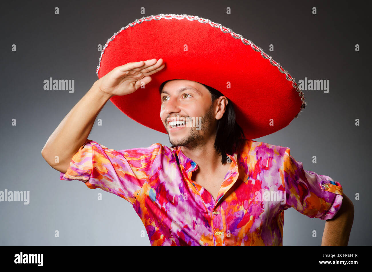 Wearing serape mexican man hi-res stock photography and images - Alamy