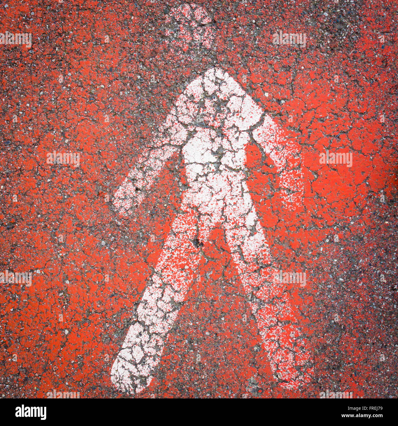 Pedestrian crossing sign red hi-res stock photography and images - Alamy
