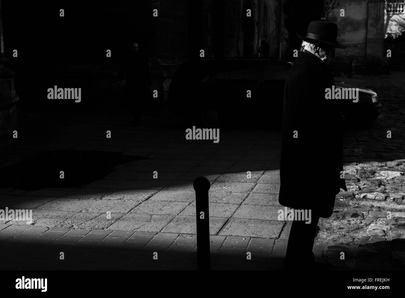 Old man hat silhouette hi-res stock photography and images - Alamy