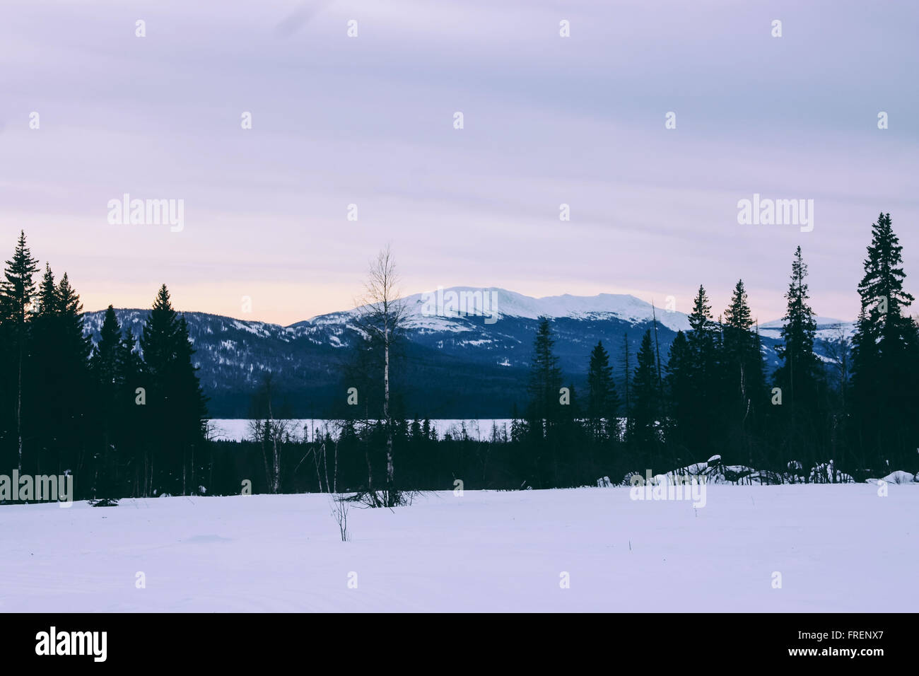 Ural Winter Mountains Landscape and Sunlight Stock Photo - Alamy
