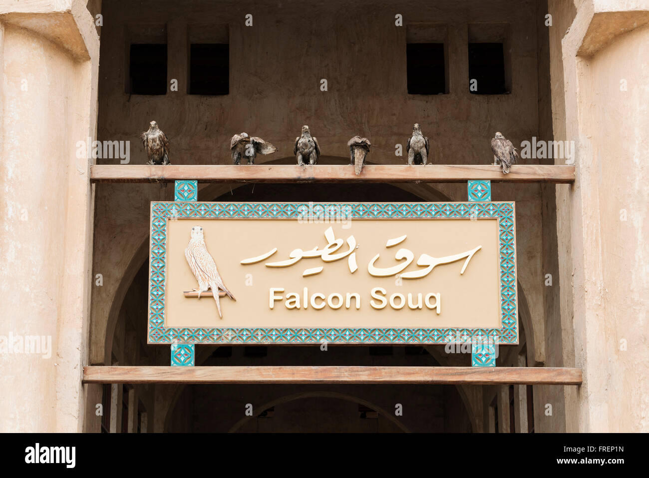 Falcon qatar hi-res stock photography and images - Alamy