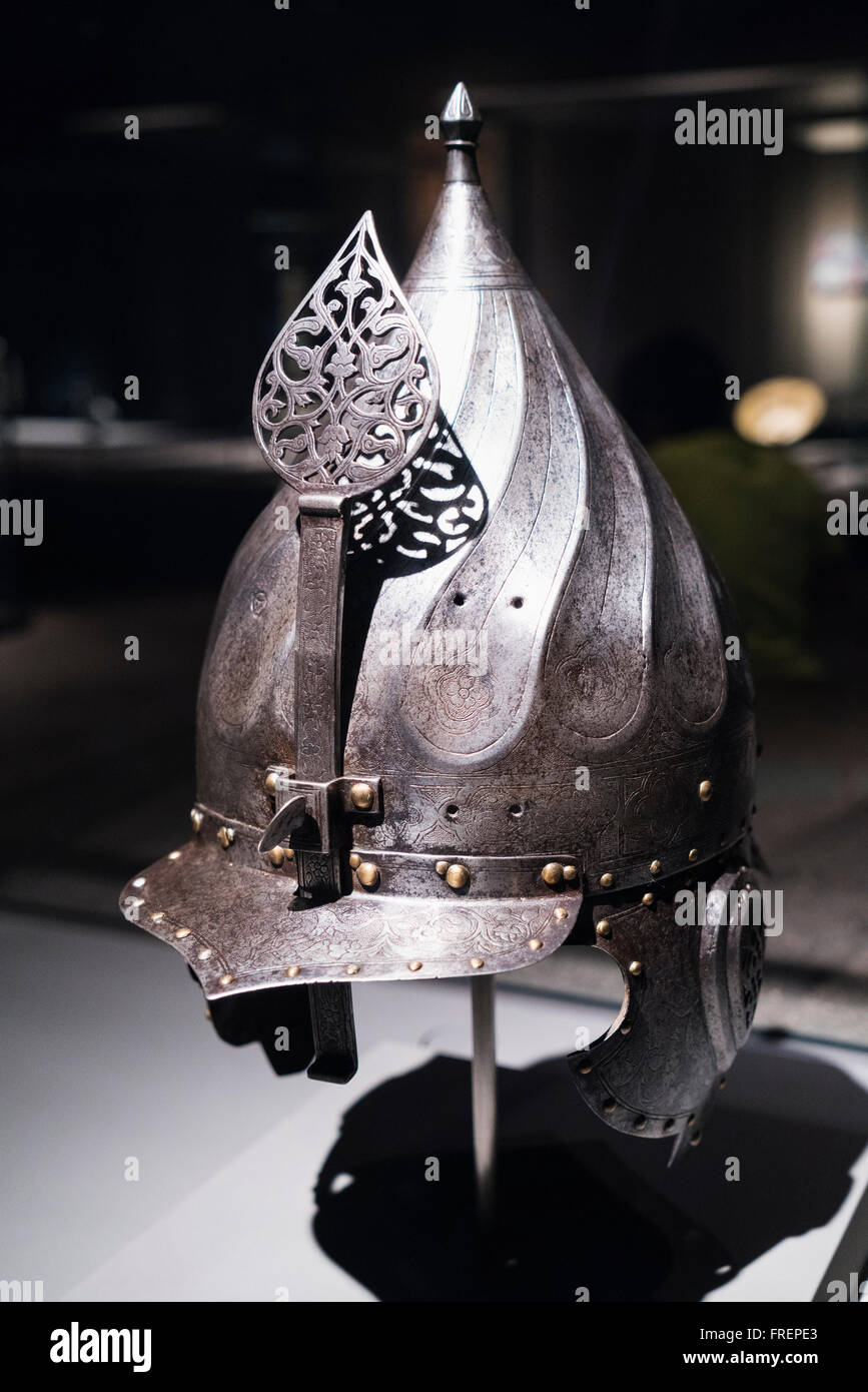 Turban Helmet from Turkey on display at Museum of Islamic Art in Doha ...