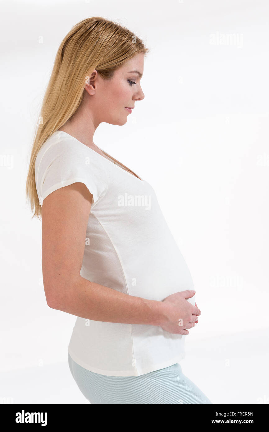 Attractive pregnant woman hi-res stock photography and images - Alamy