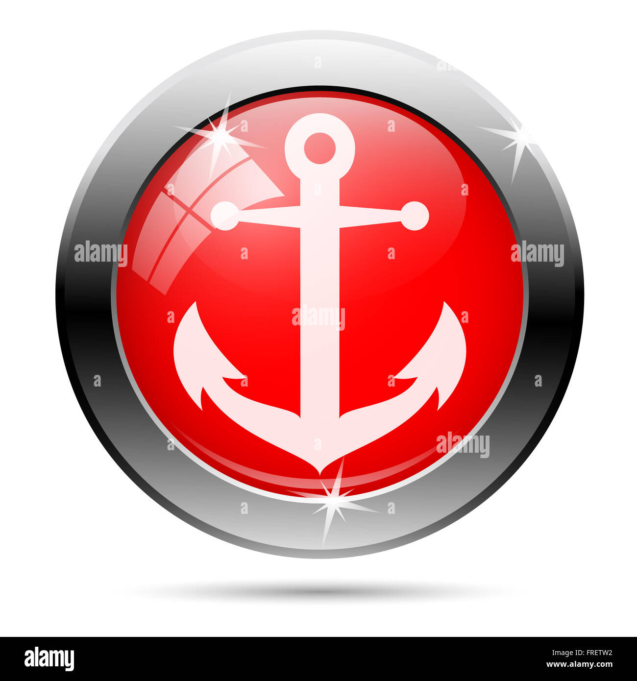 Black anchor chain red steel ship hi-res stock photography and images ...