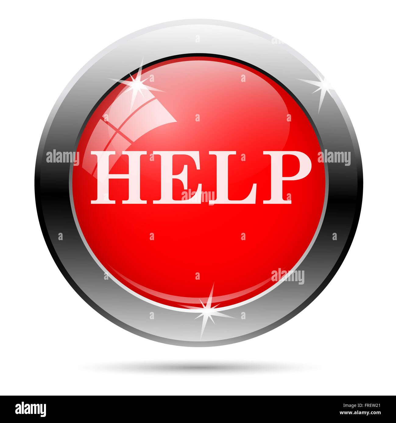 3d button red help push control sign switch Cut Out Stock Images ...