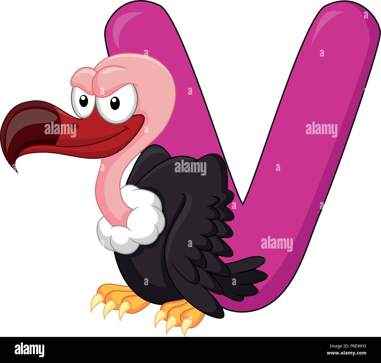 Letter v vulture hi-res stock photography and images - Alamy