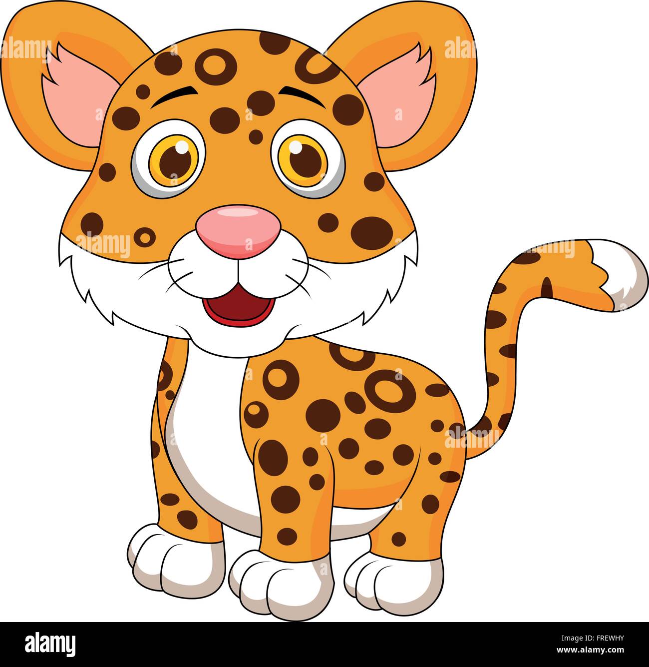 Funny leopard cartoon Stock Vector Image & Art - Alamy