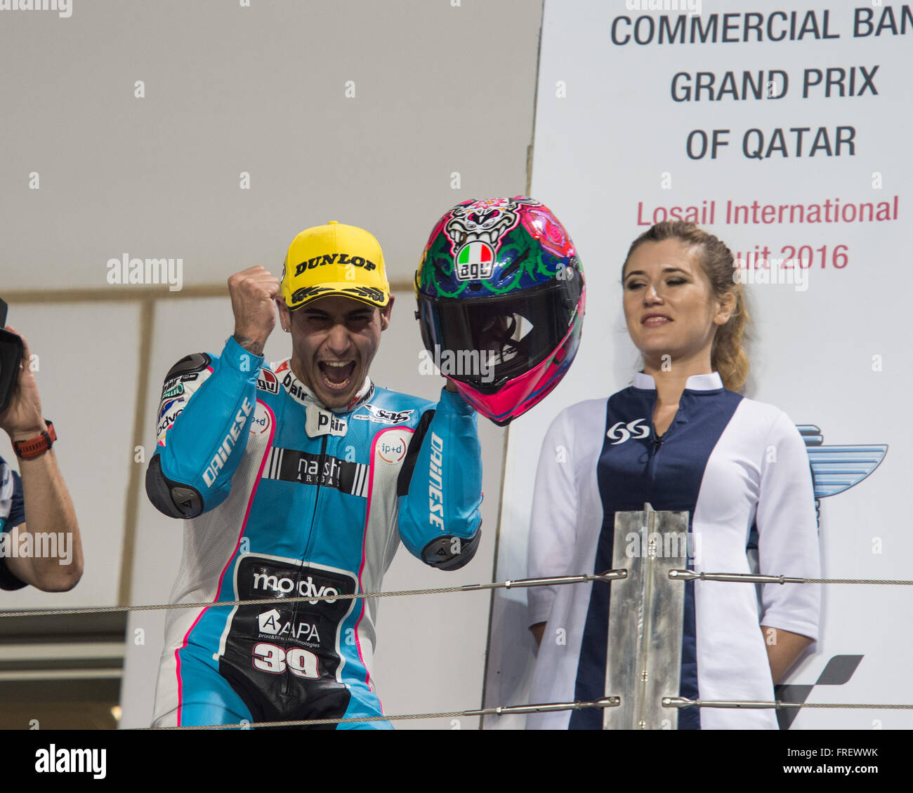 Losail International Circuit, Qatar. 20th March 2016. Luis Salom ...