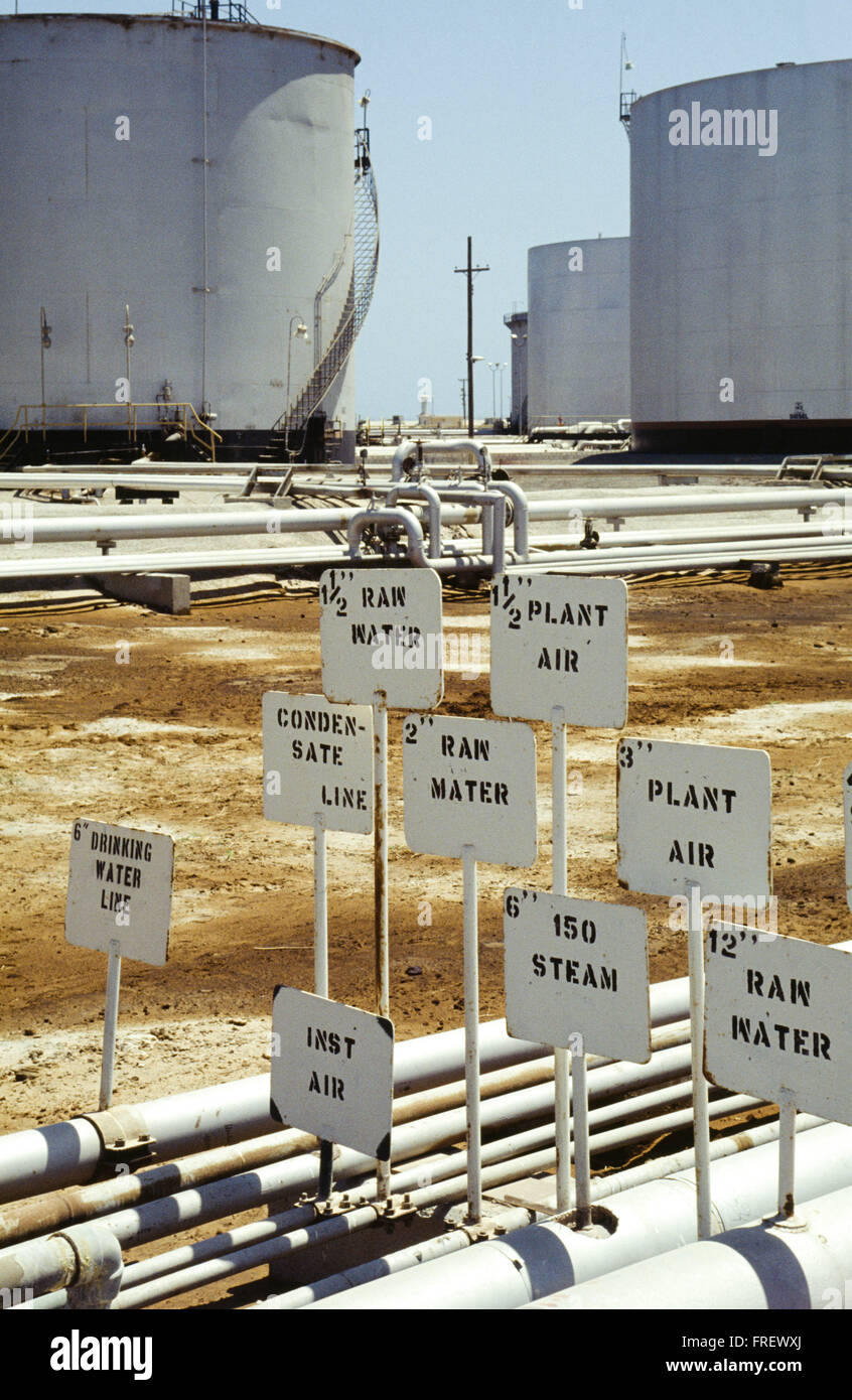 The world's largest oil refinery, oil storage tank farm and chief crude ...