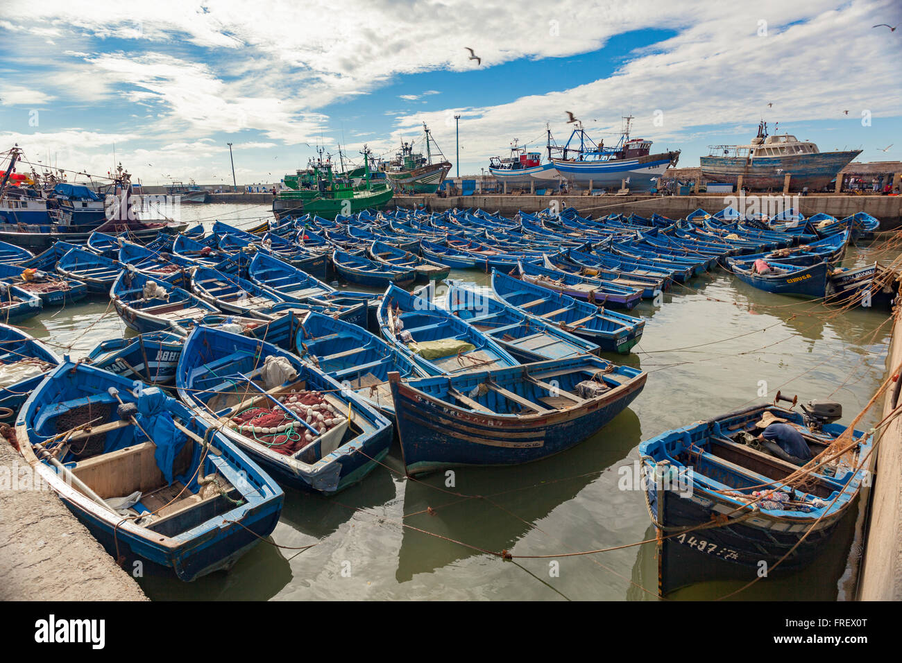 Traditional moroccan boats hi-res stock photography and images - Alamy