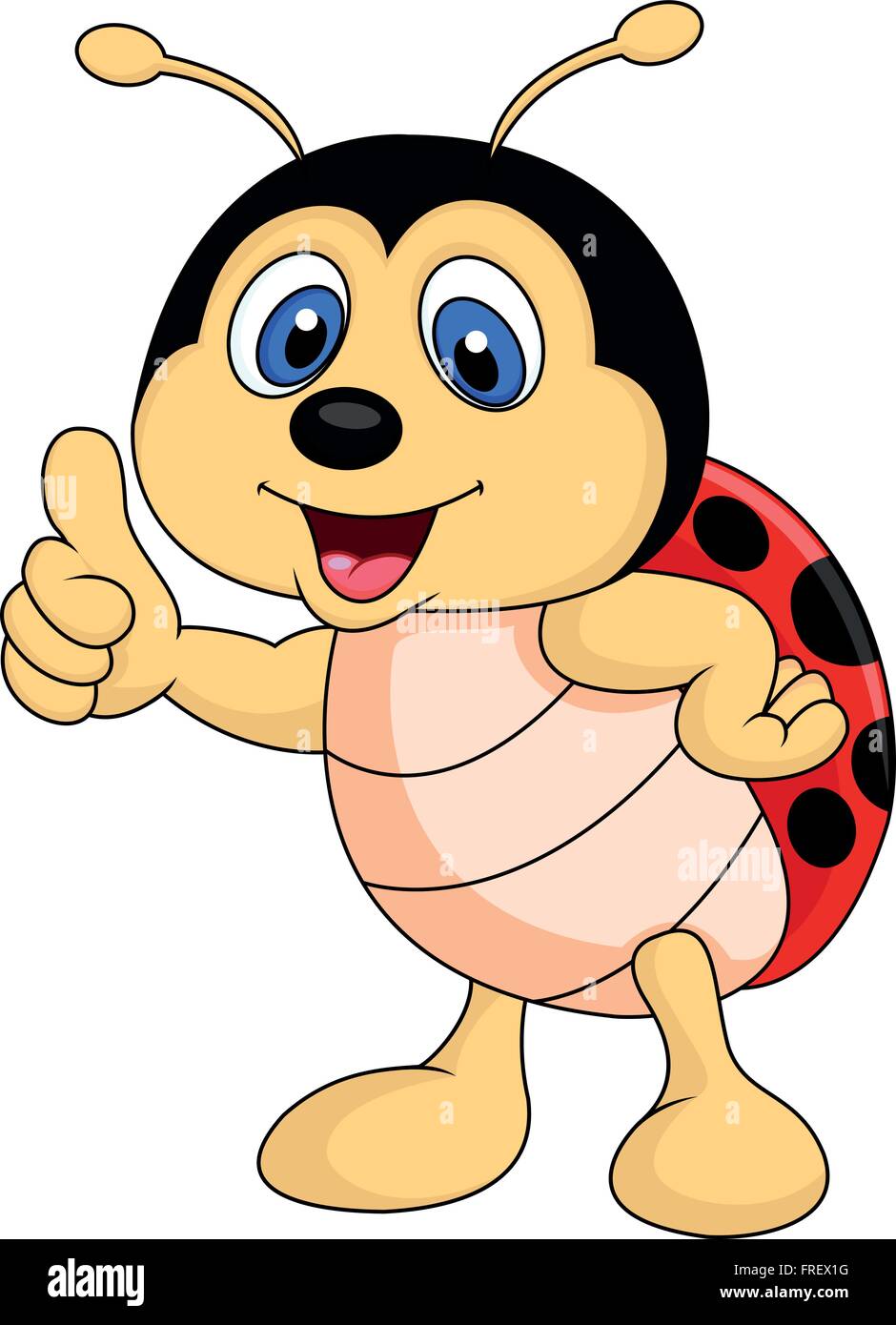 Cute ladybug cartoon Stock Vector Image & Art - Alamy