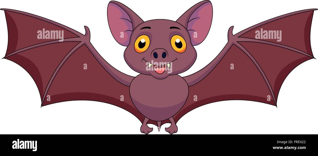 Bat cartoon flying Stock Vector Image & Art - Alamy