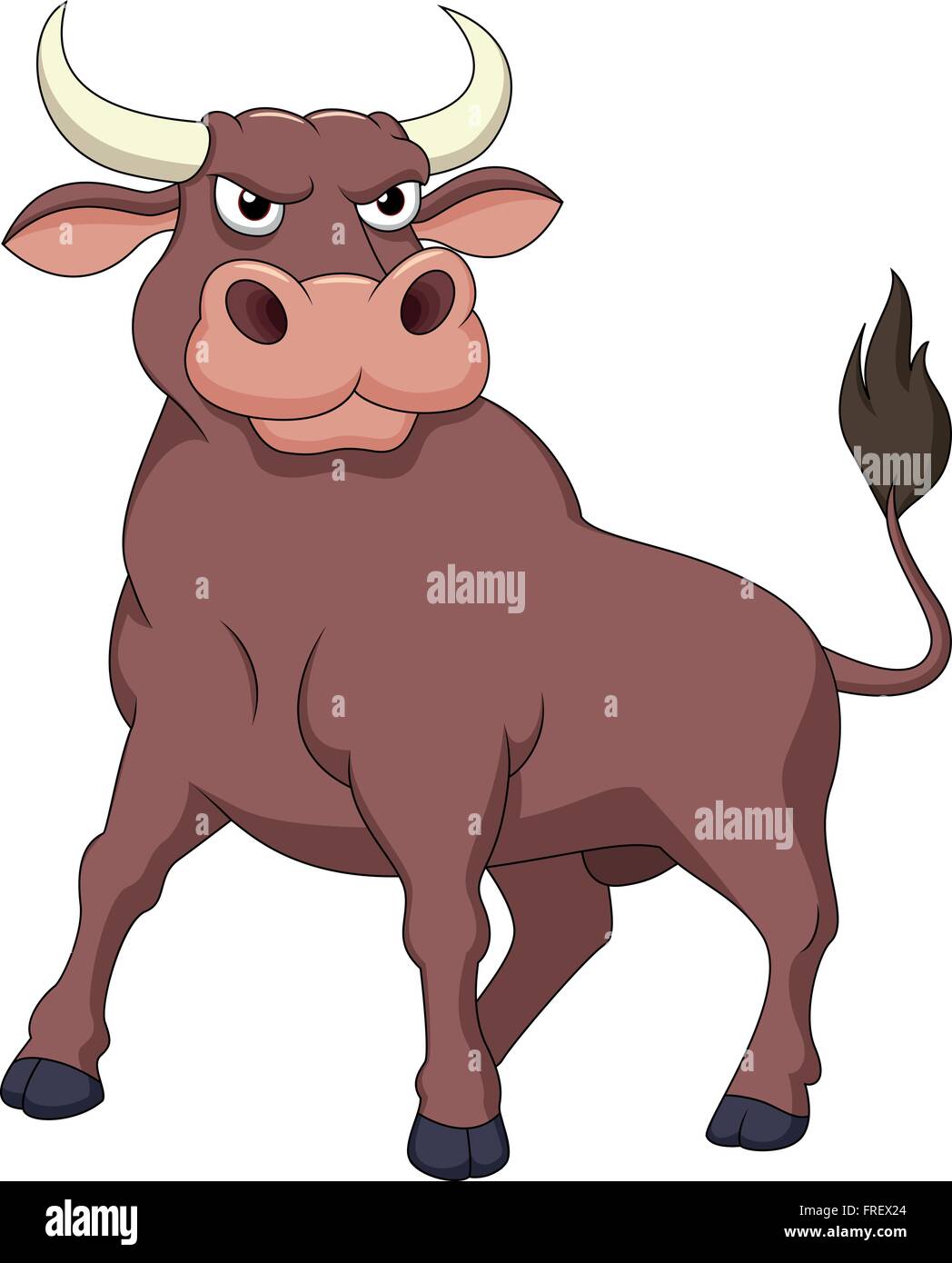Cartoon bull hi-res stock photography and images - Alamy