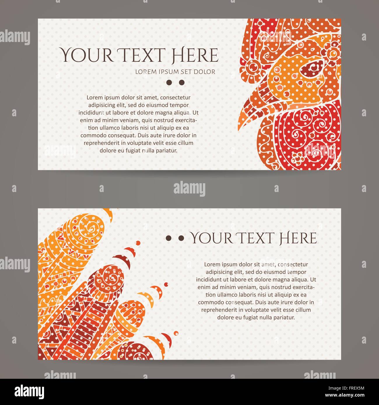 Set of vector design templates. Brochures in random colorful style ...