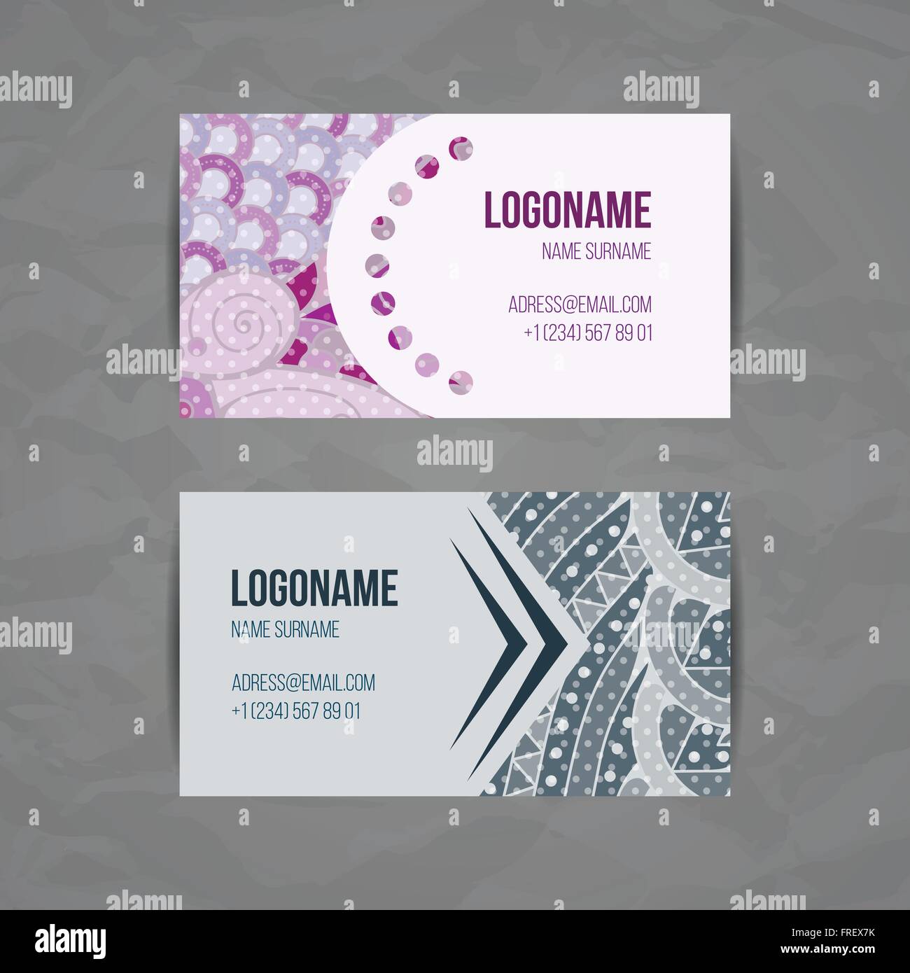 Set of vector design templates. Brochures in random colorful style ...