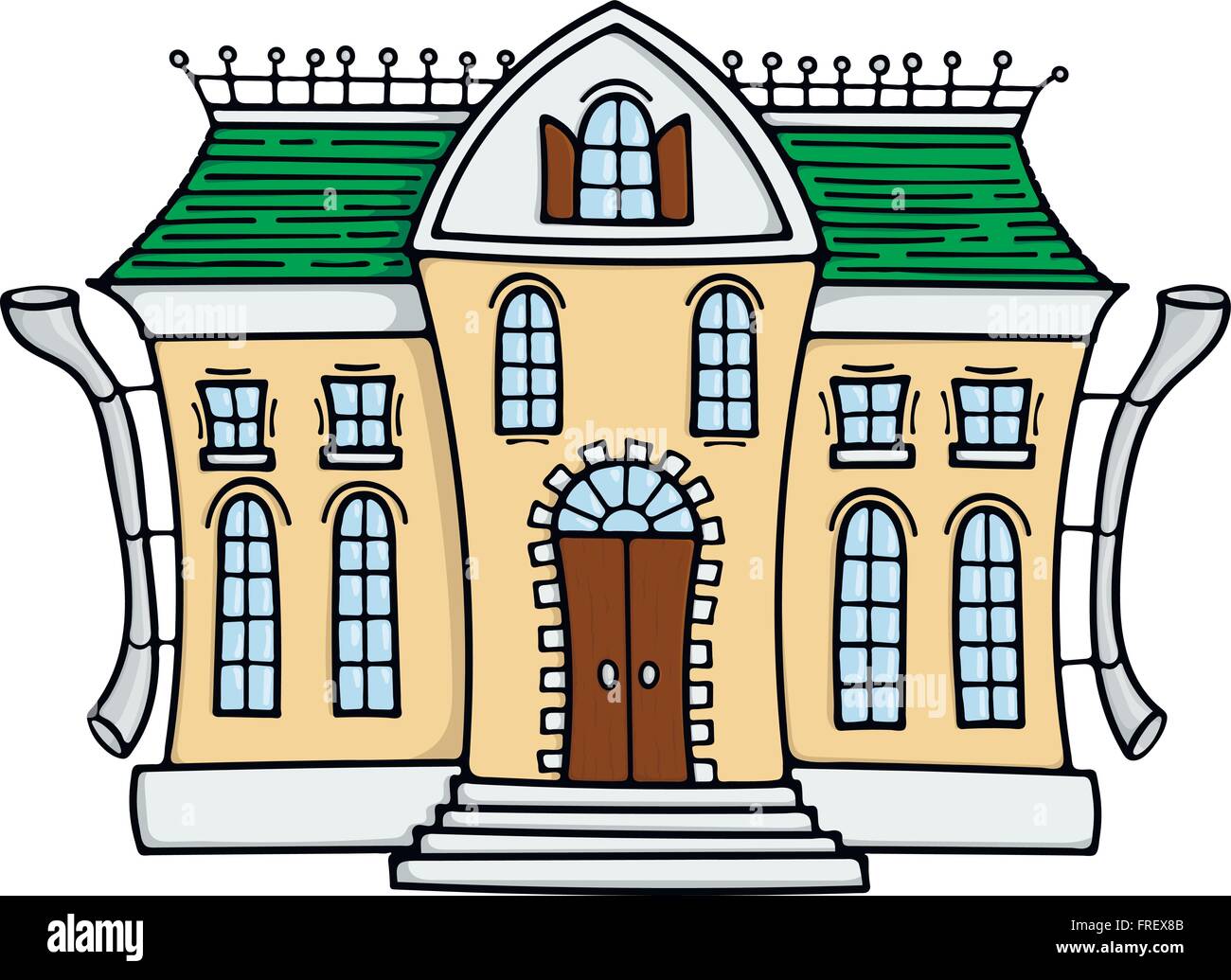 Cute colored doodle house Stock Vector Image & Art - Alamy