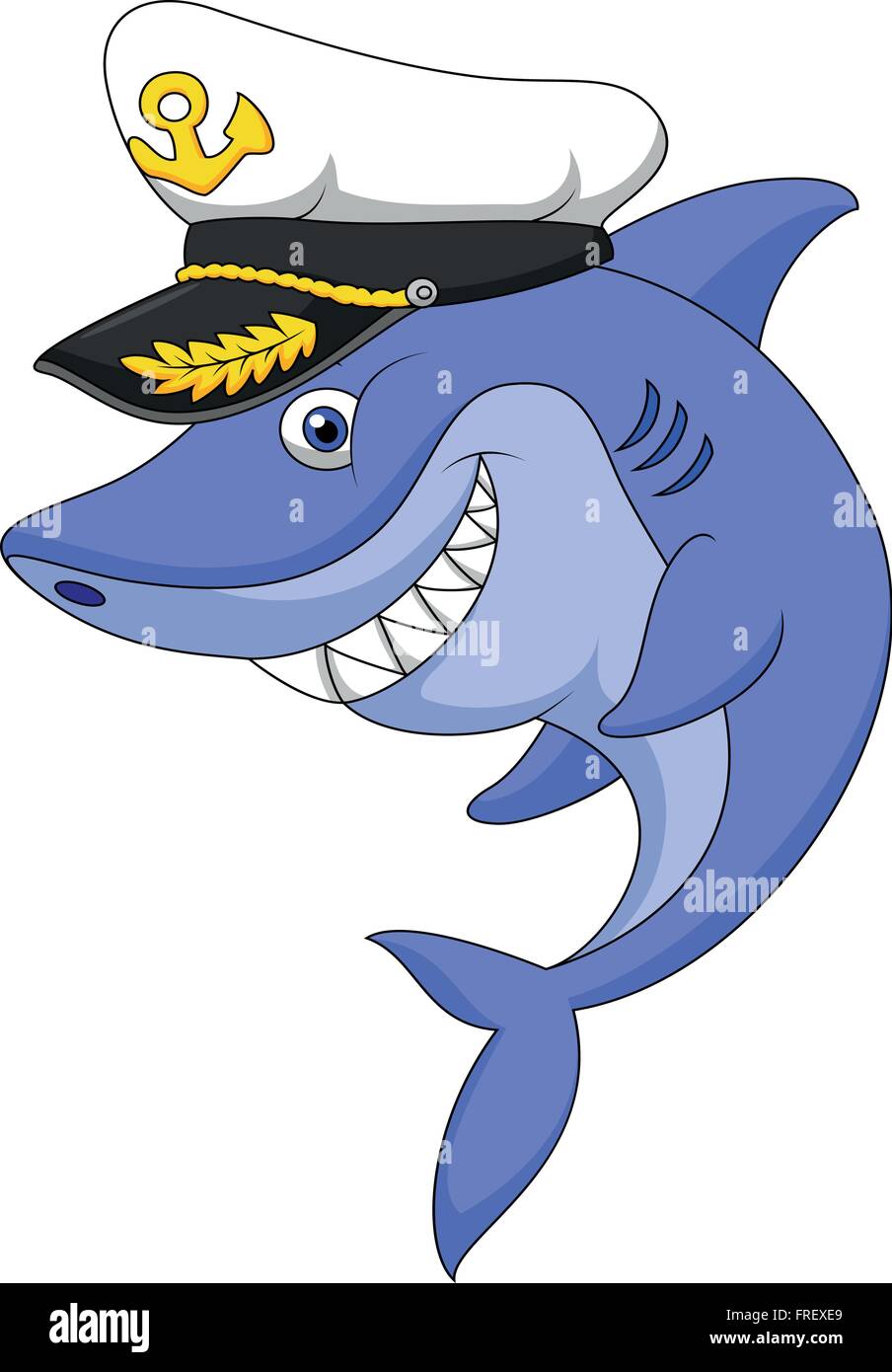 Shark captain Stock Vector Images - Alamy