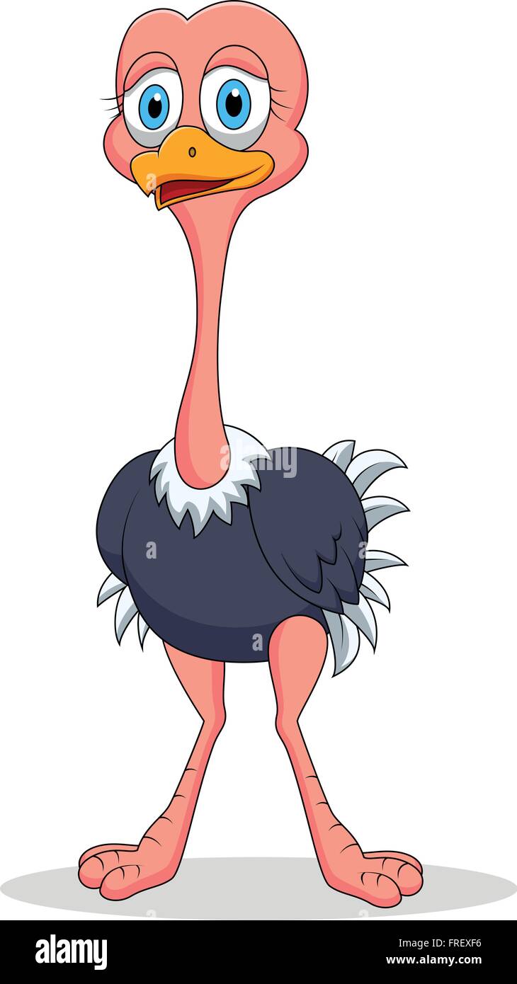 Ostrich cartoon Stock Vector Images - Alamy