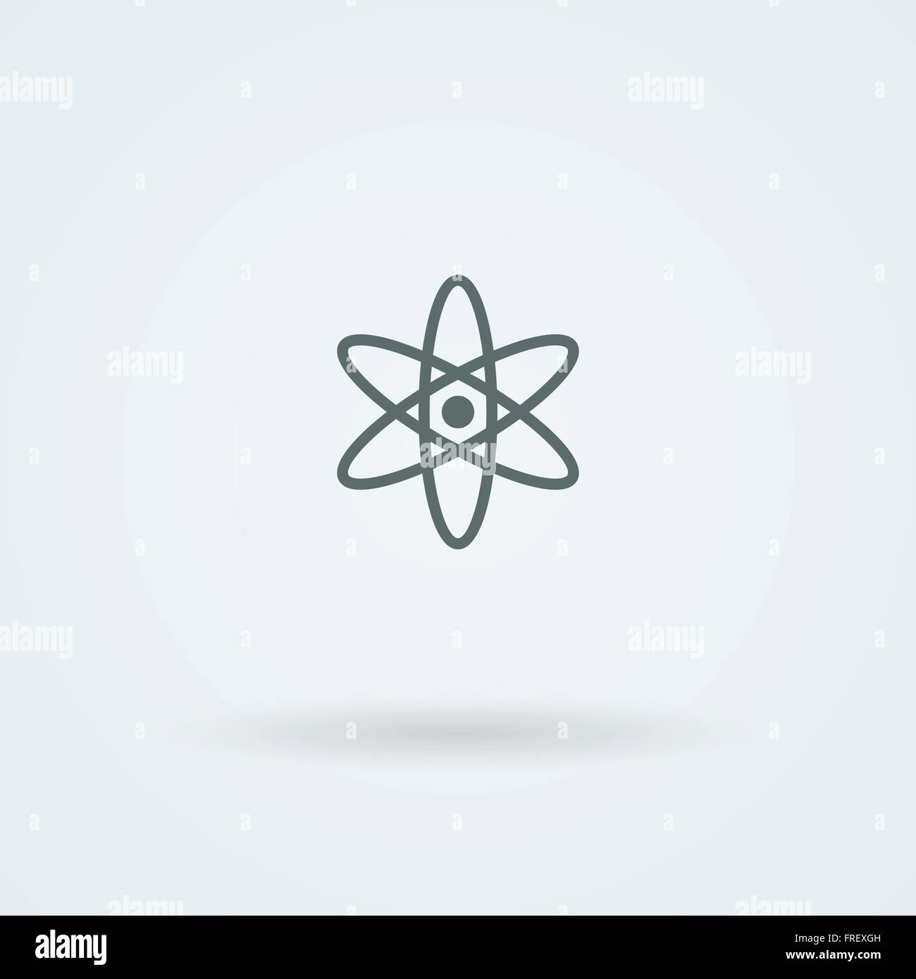 Science atom physics logo art Stock Vector Images - Alamy