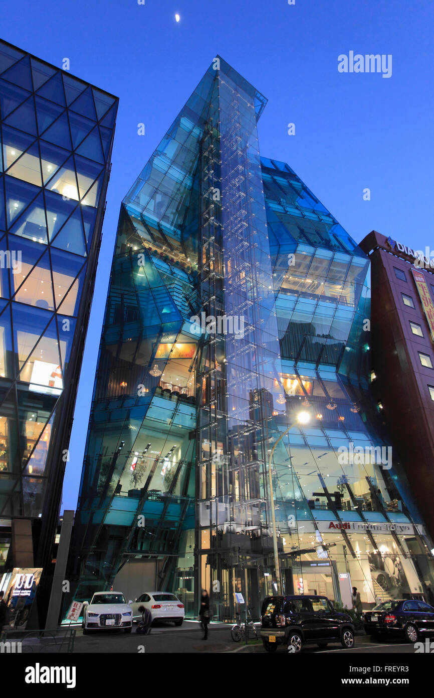 Japan, Tokyo, Shibuya, Audi Forum, modern architecture Stock Photo - Alamy