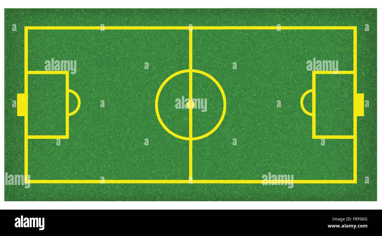 Football on pitch Stock Vector Images - Alamy