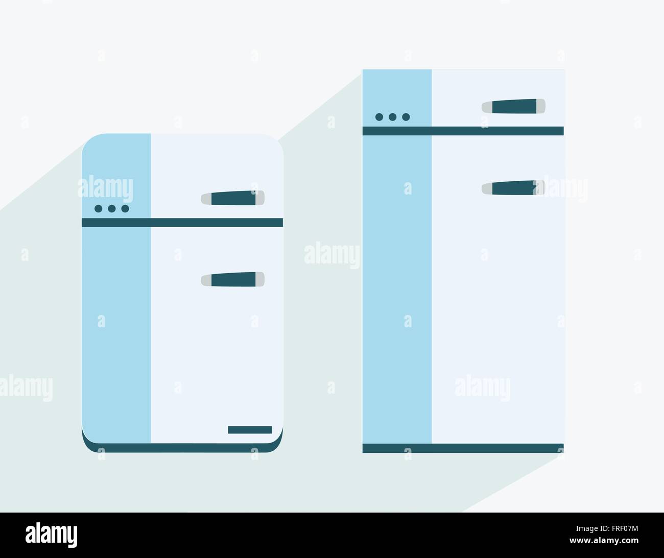 Flat Simple Fridge Icons Isolated on White Stock Vector Image & Art - Alamy