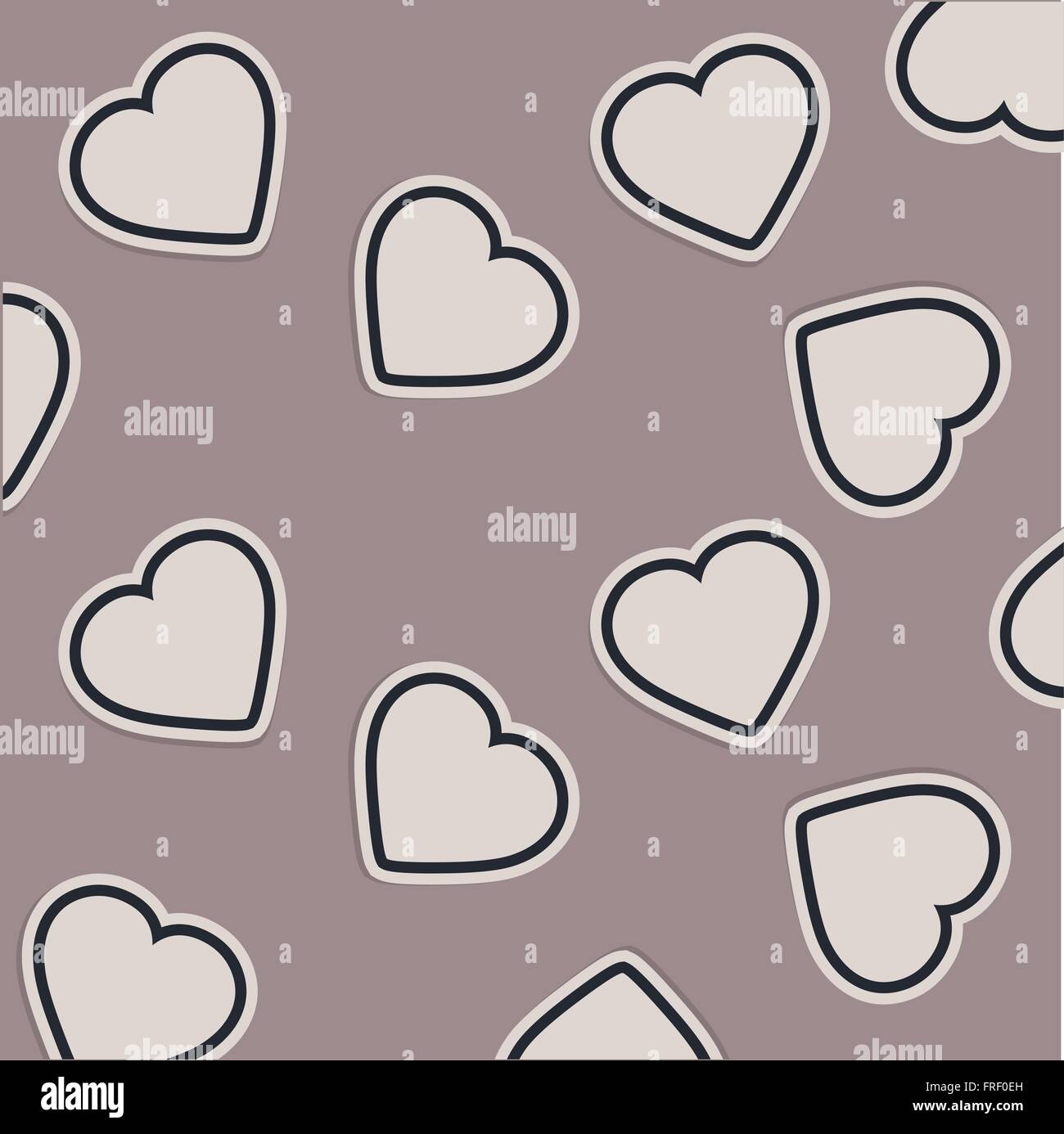 Seamless pattern with hearts repeating texture Stock Vector Image & Art ...