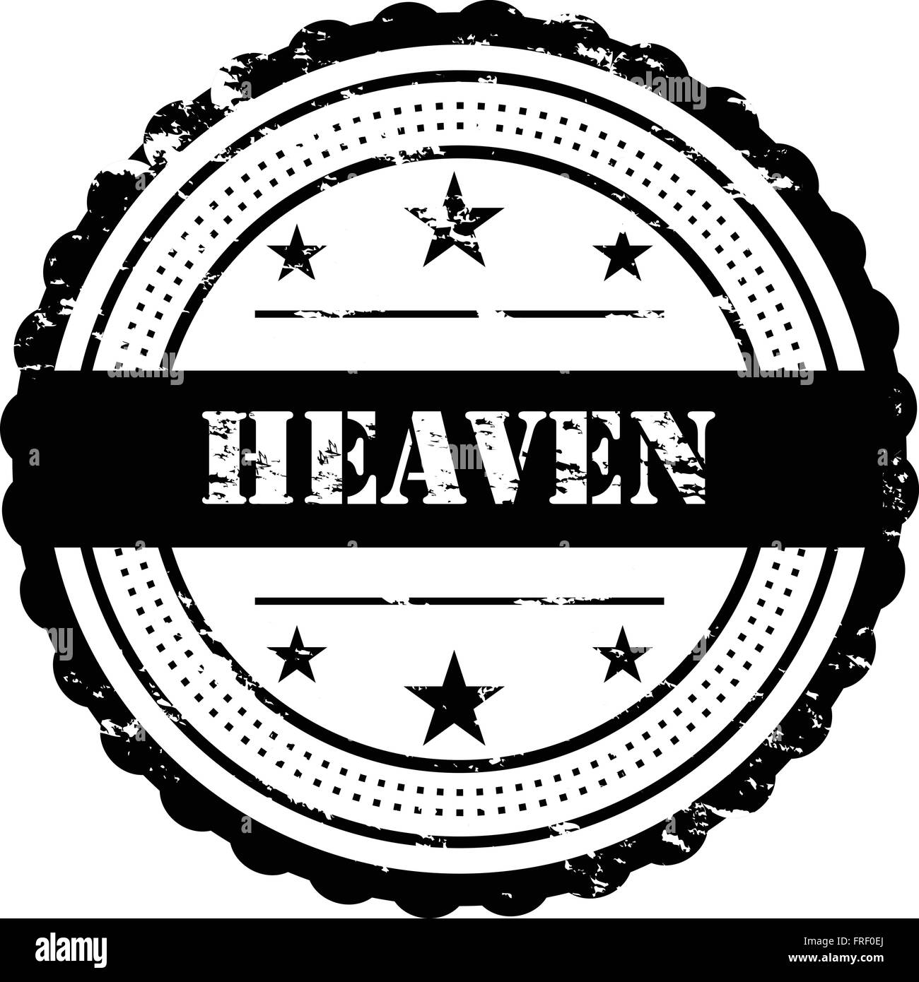 Heaven / Grunge Badge Stock Vector Image & Art - Alamy