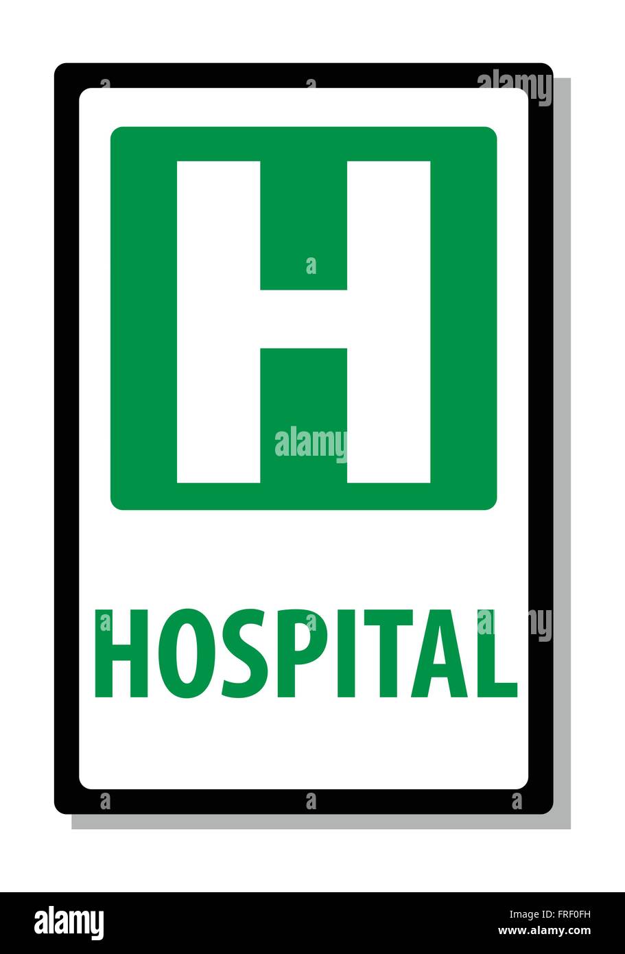 Hospital. Flat Simple Sign/Symbol Icon Stock Vector Image & Art - Alamy
