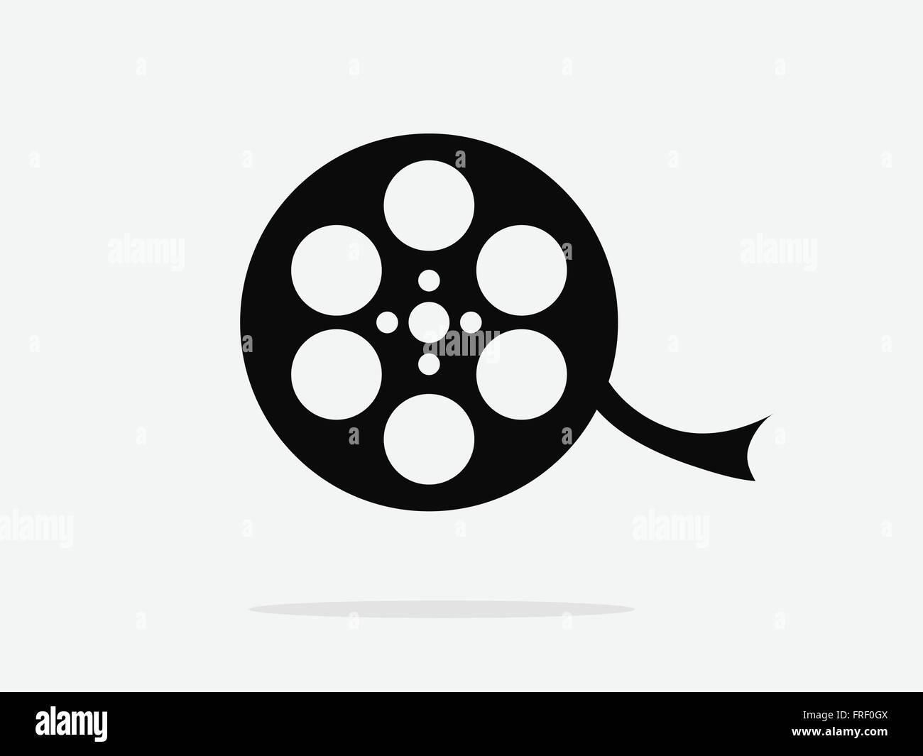Flat Style Simple Film Reel Stock Vector Image & Art - Alamy