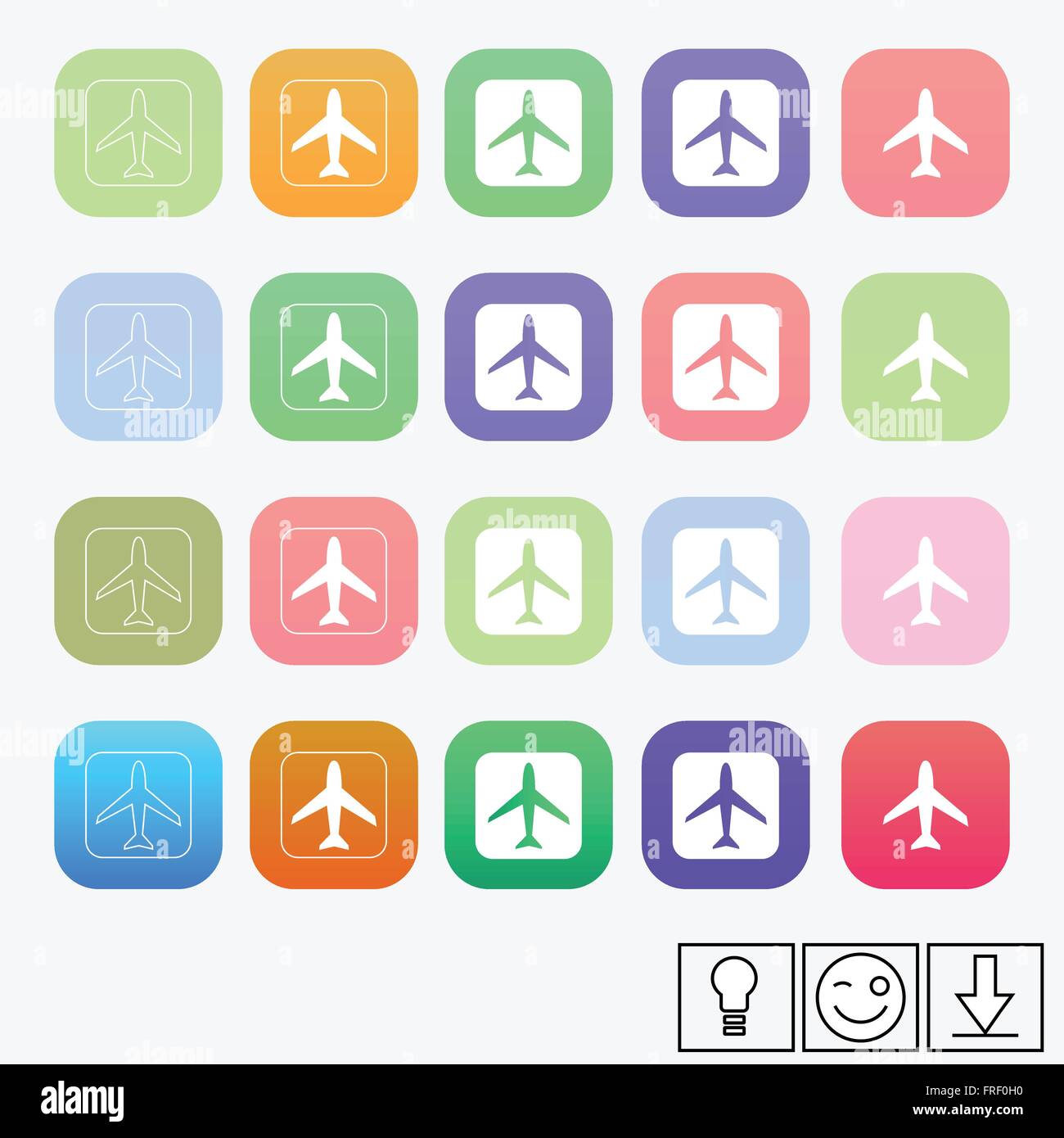 Airplane - icons for mobile Stock Vector Image & Art - Alamy