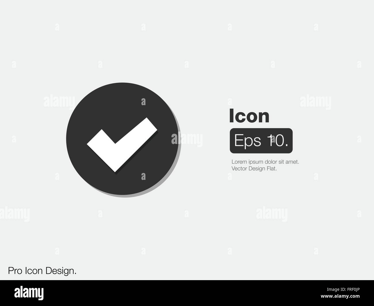 Checkmark Icon / Flat Design / Modern Icon Design / Digital Icon / Web ...