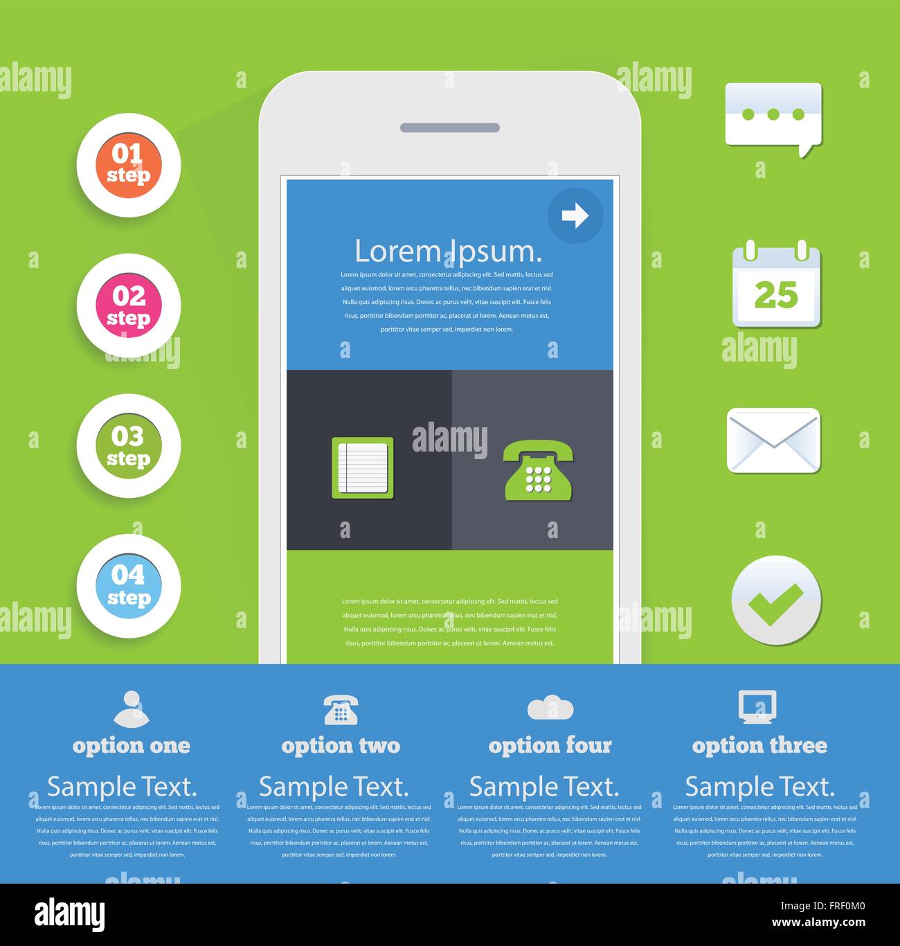Mobile Infographic Elements Stock Vector Image & Art - Alamy