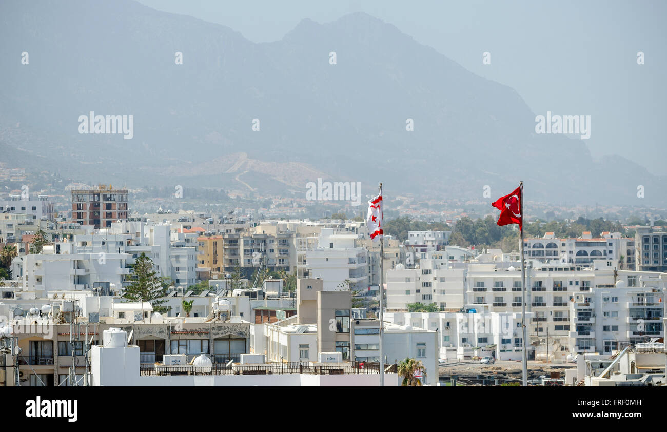 North cyprus flag mountain hi-res stock photography and images - Alamy