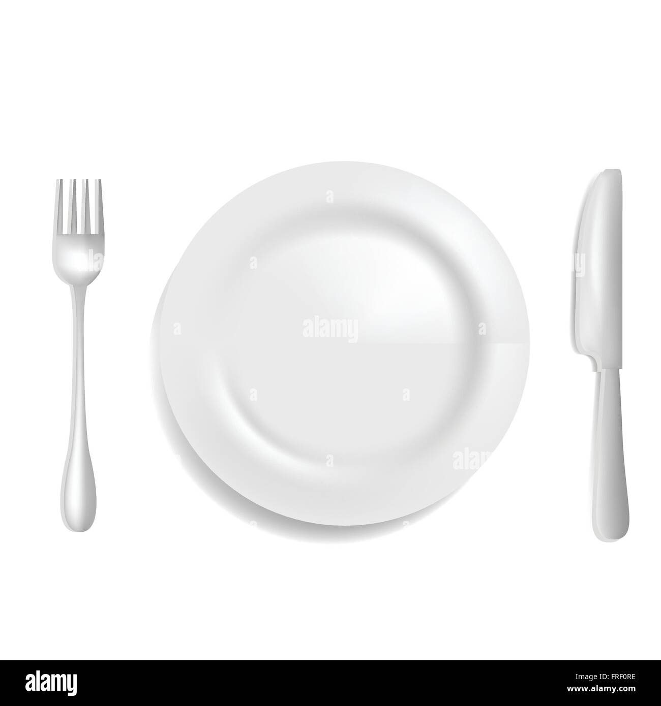 White long plate Stock Vector Images - Alamy