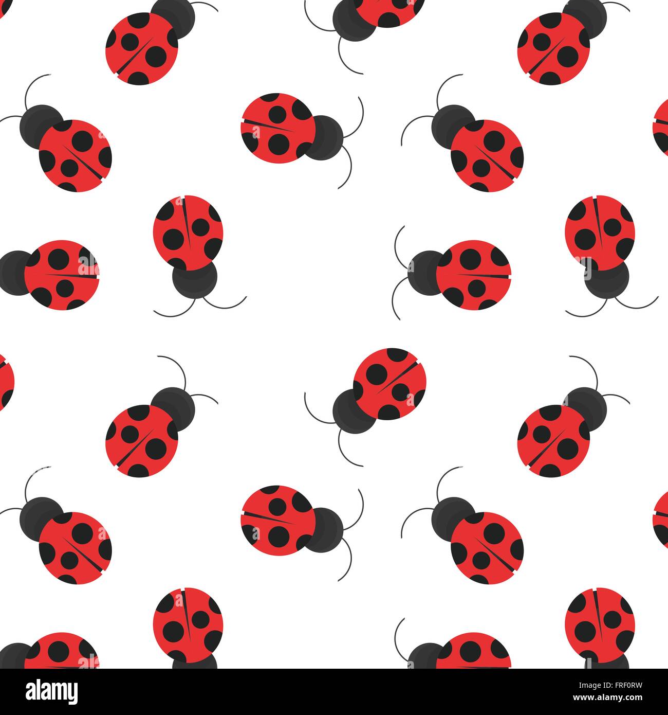 Ladybug Seamless Pattern Stock Vector Image & Art - Alamy