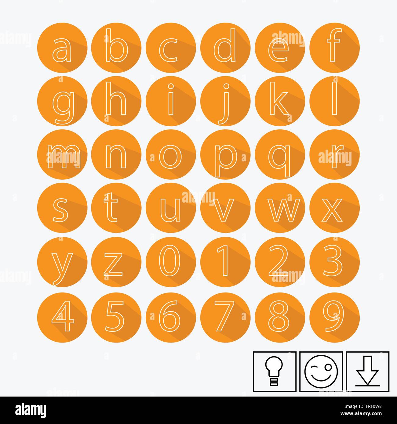 Set stylish alphabet letters Stock Vector Images - Alamy